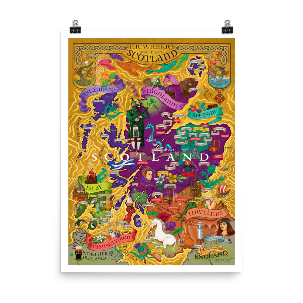 Scotland Whisky Poster